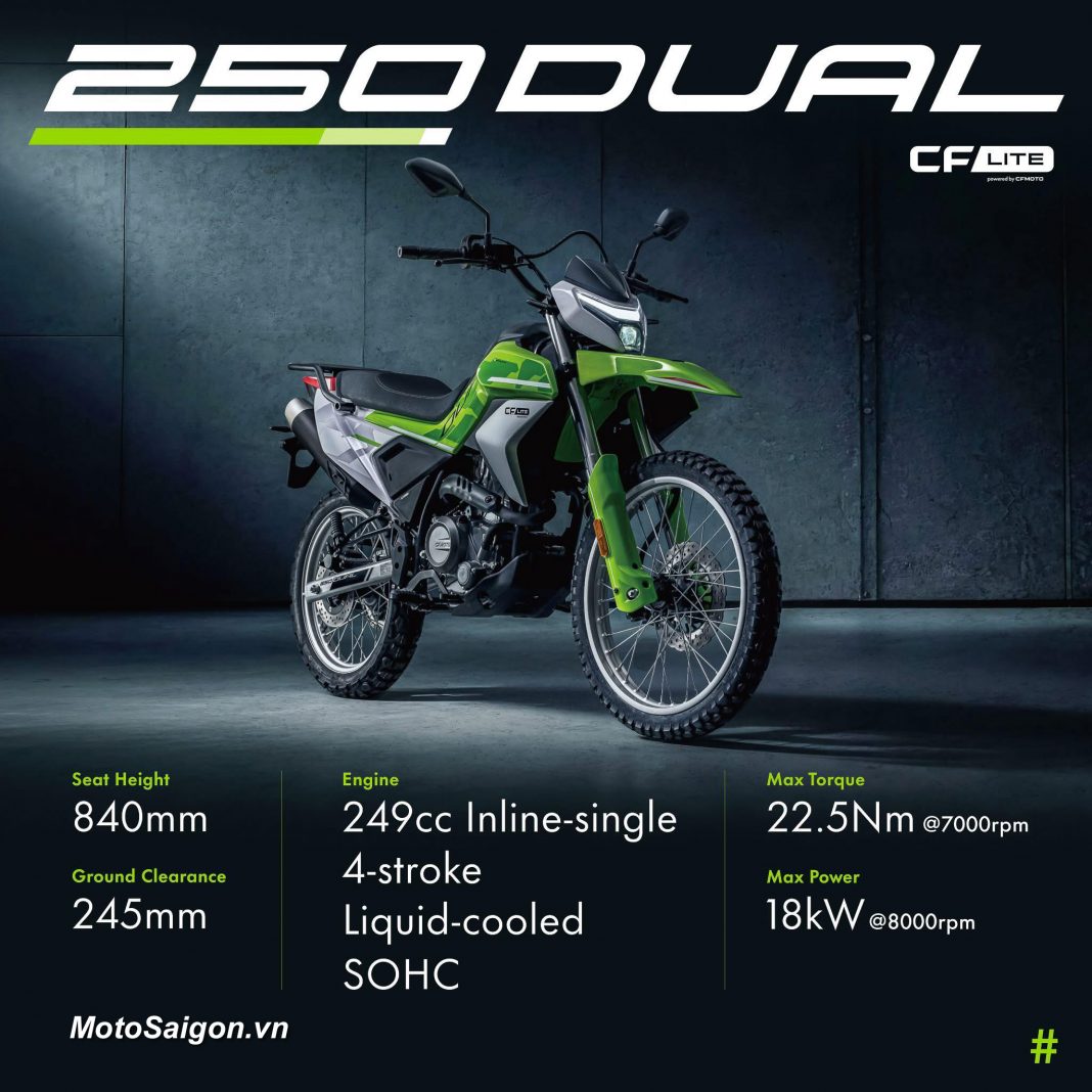 CFLite 250 Dual cào cào đa dụng của CFMoto giá bán hấp dẫn - Motosaigon