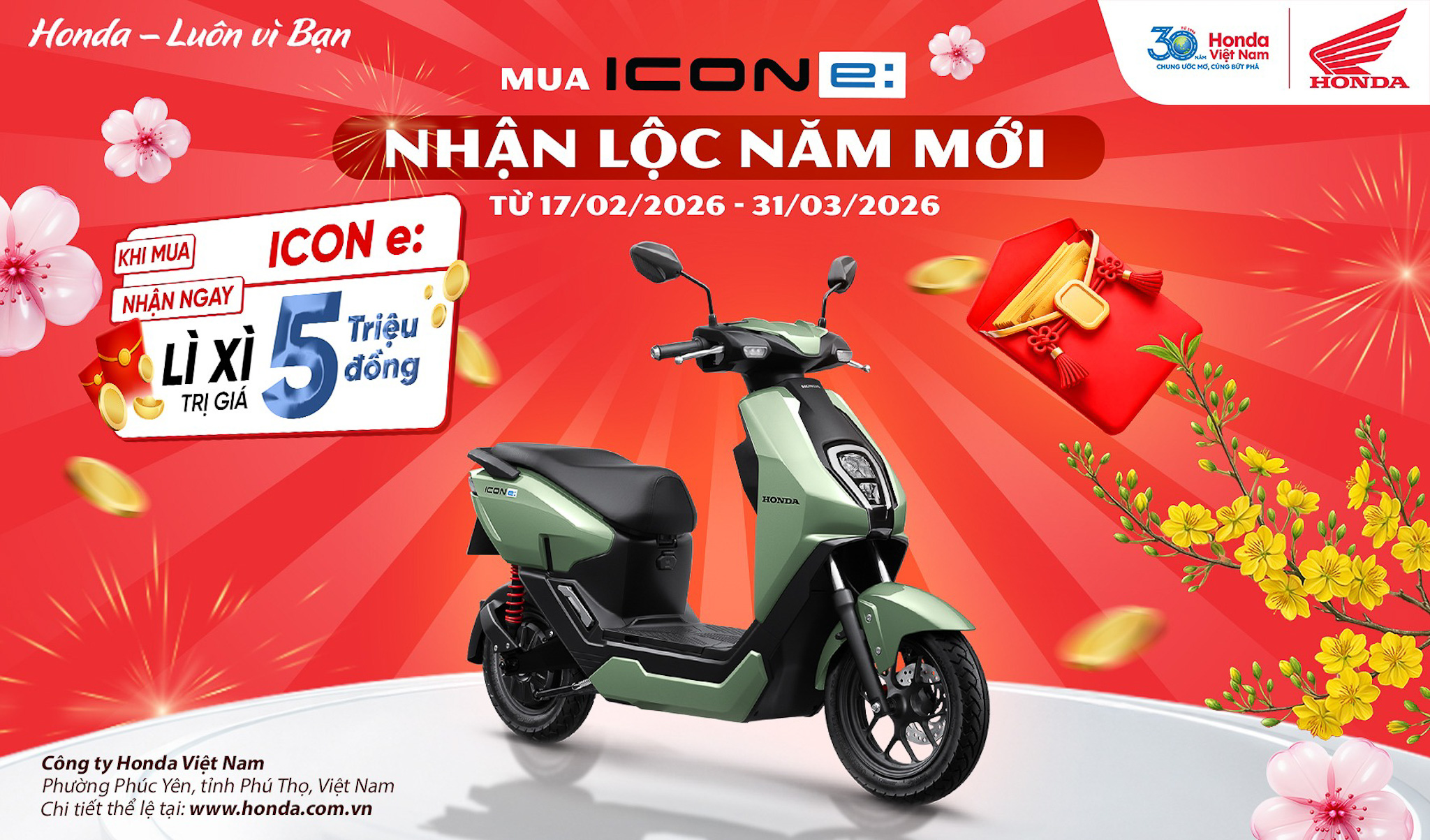 ICON e: bất ngờ được Honda Việt Nam tung ưu đãi đến 5 triệu đồng ...