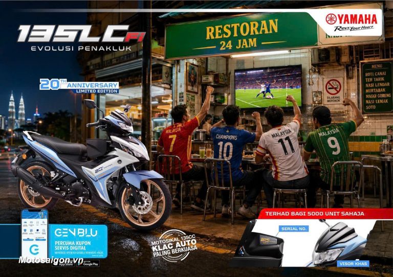 Yamaha 135LC 20th Anniversary 2026 ra mắt 4 bản màu kỷ niệm 20 năm ...